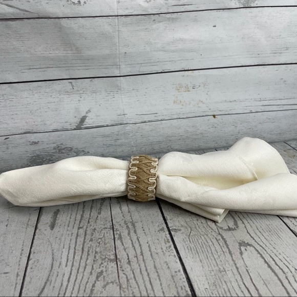 Dining | Jute Napkin Rings Set Of 4 Boho Design Dinner Party Farmhouse ...